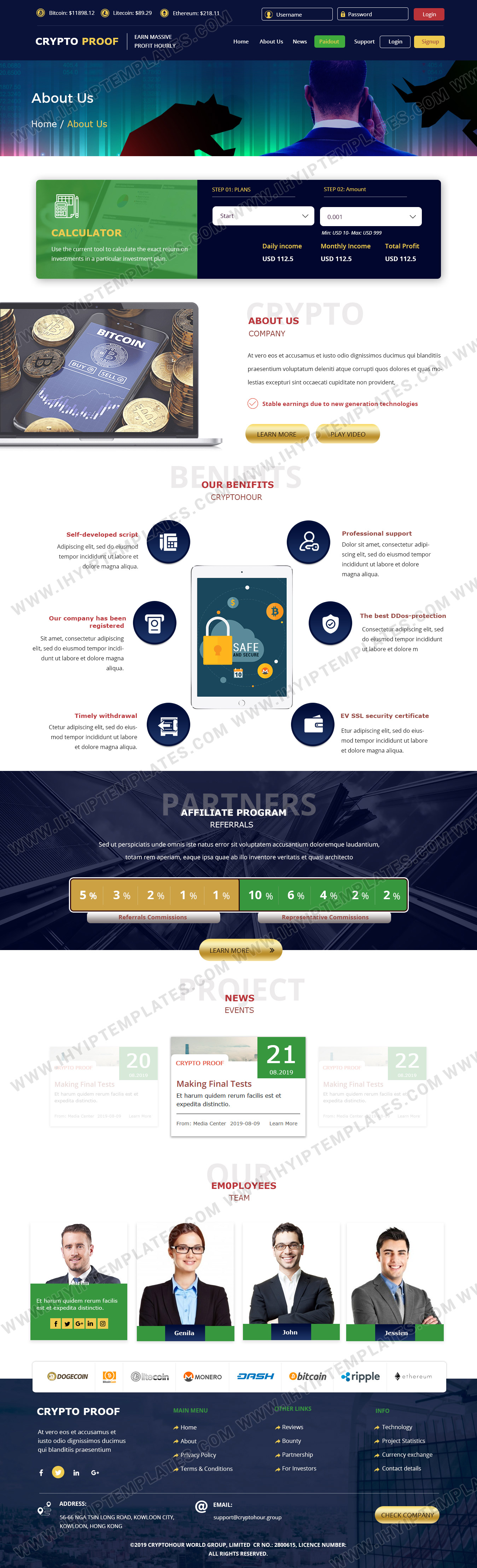 HYIP Website Themes -T106