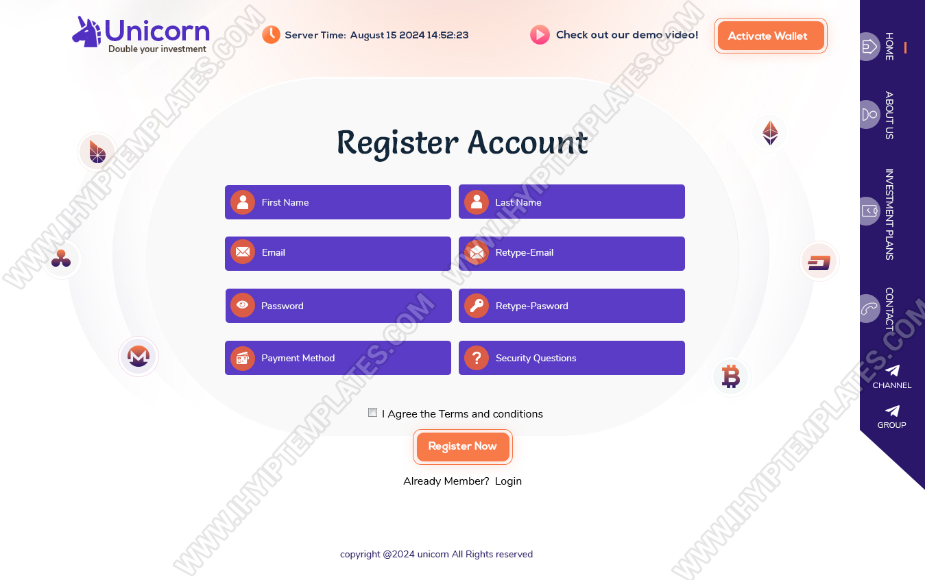 HYIP Website Themes -T293