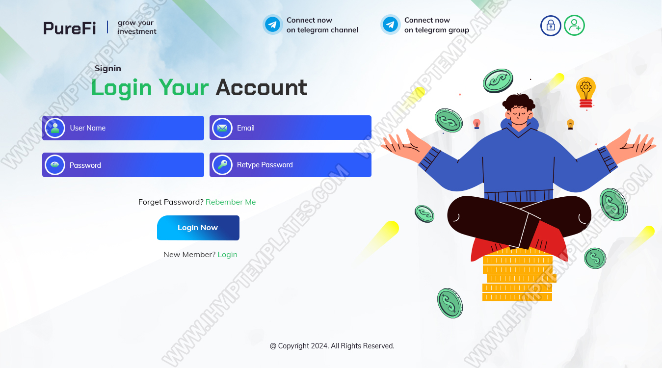 HYIP Website Themes -T296