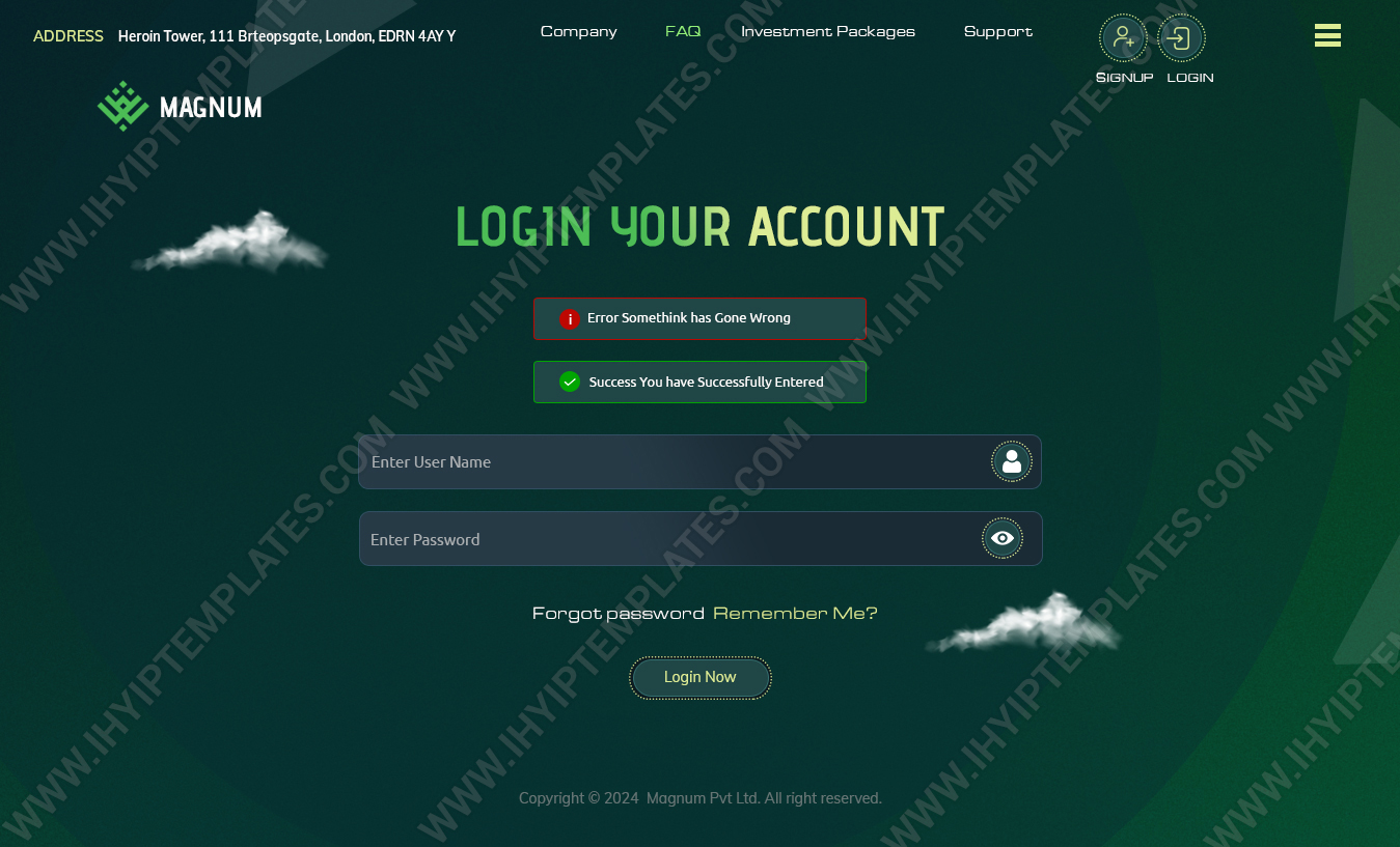 HYIP Website Themes -T298