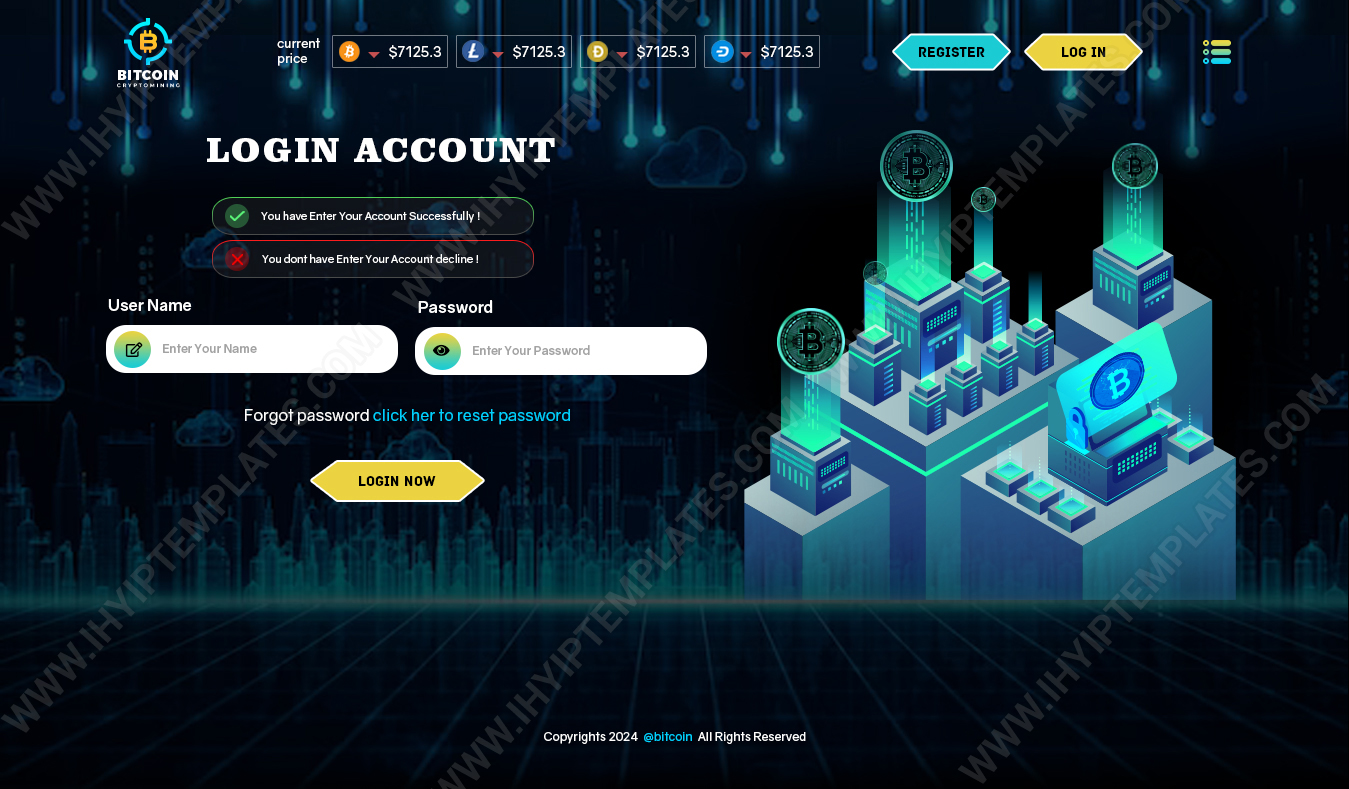 HYIP Website Themes -T306
