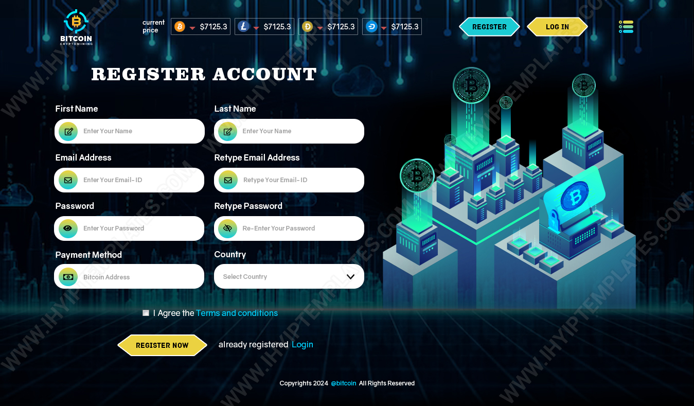 HYIP Website Themes -T306